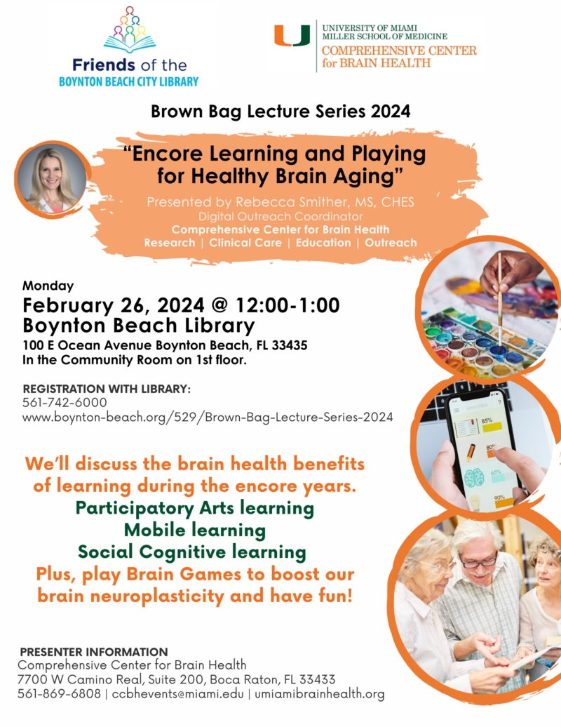 Encore Learning and Playing for Healthy Brain Aging - Comprehensive ...